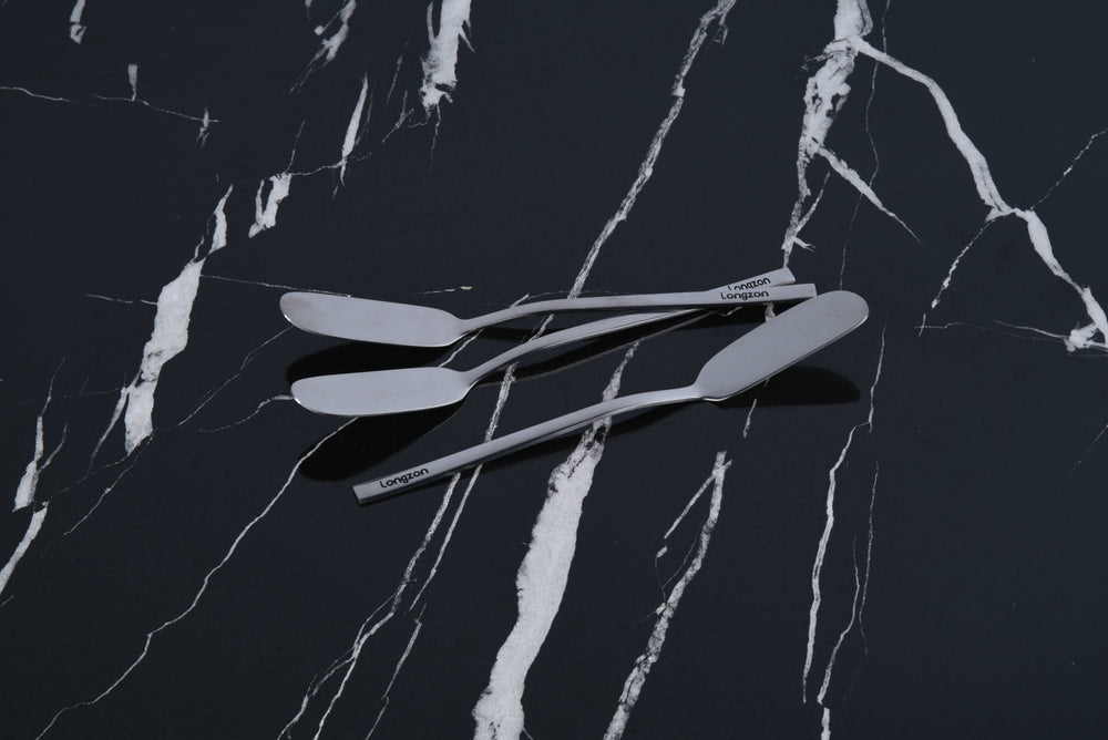 Longzon 316 Stainless Steel Butter Knife,Butter Spreader,Jam Spoon,Mul